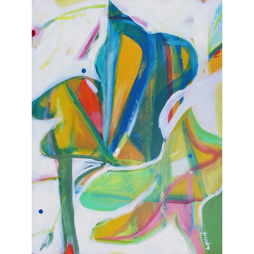 Peacock Top Hat | Original Abstract Painting by Kirsty Black